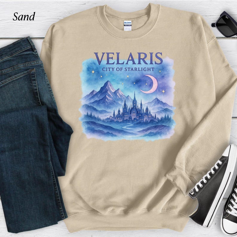 Velaris City of Starlight Crewneck Sweatshirt, Cozy Graphic Sweater for ...