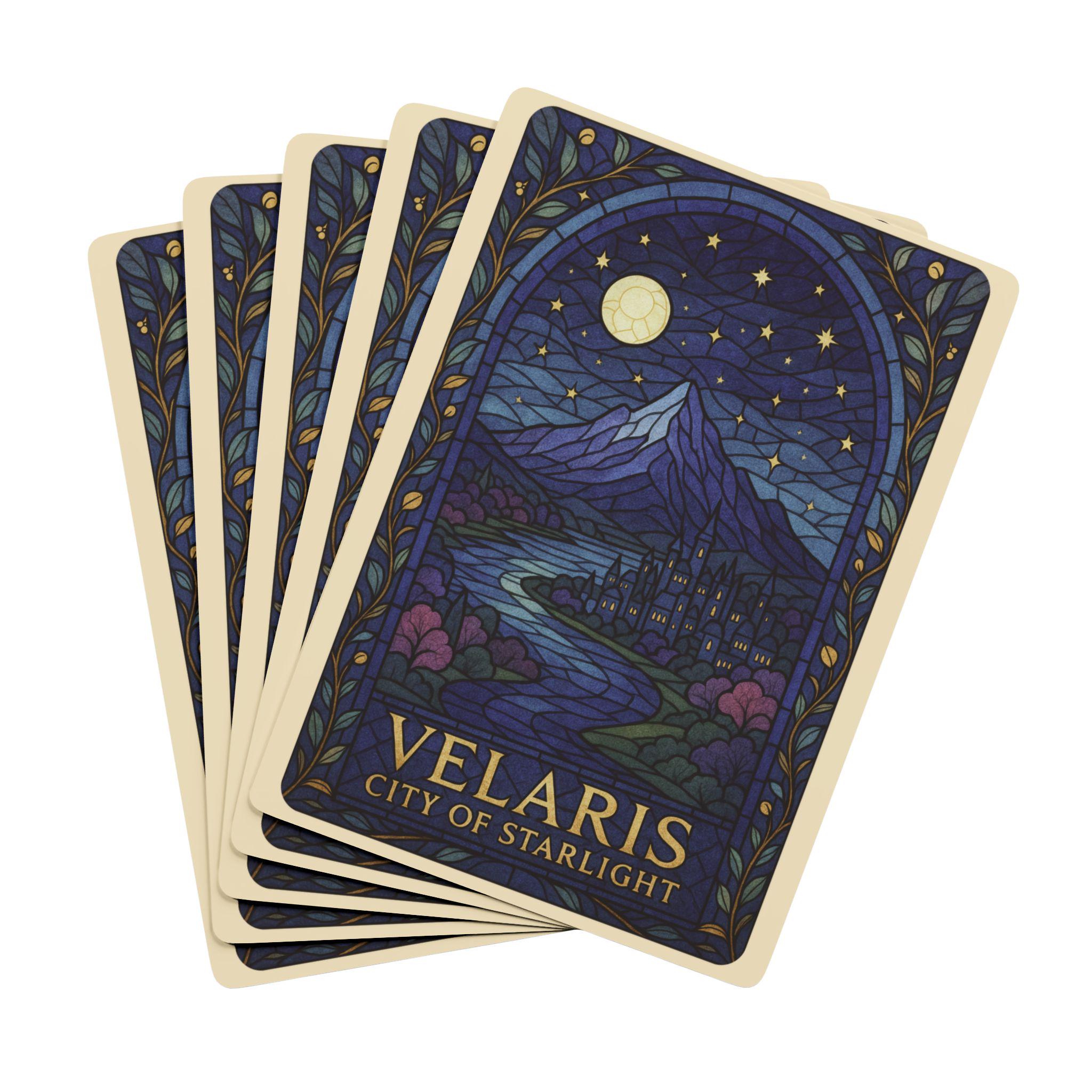 Velaris Playing Cards, ACOTAR Night Court Deck, City of Starlight Gift ...