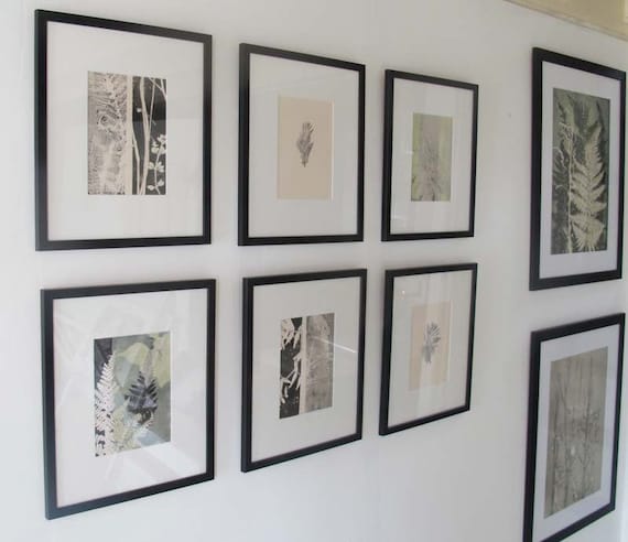 Art & Collectibles Prints Minimal Modern Fern Leaf print Small original ...