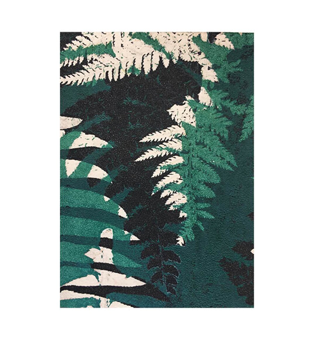 Fern Leaf Print. Small Original Hand Printed Botanical Monotype Print ...