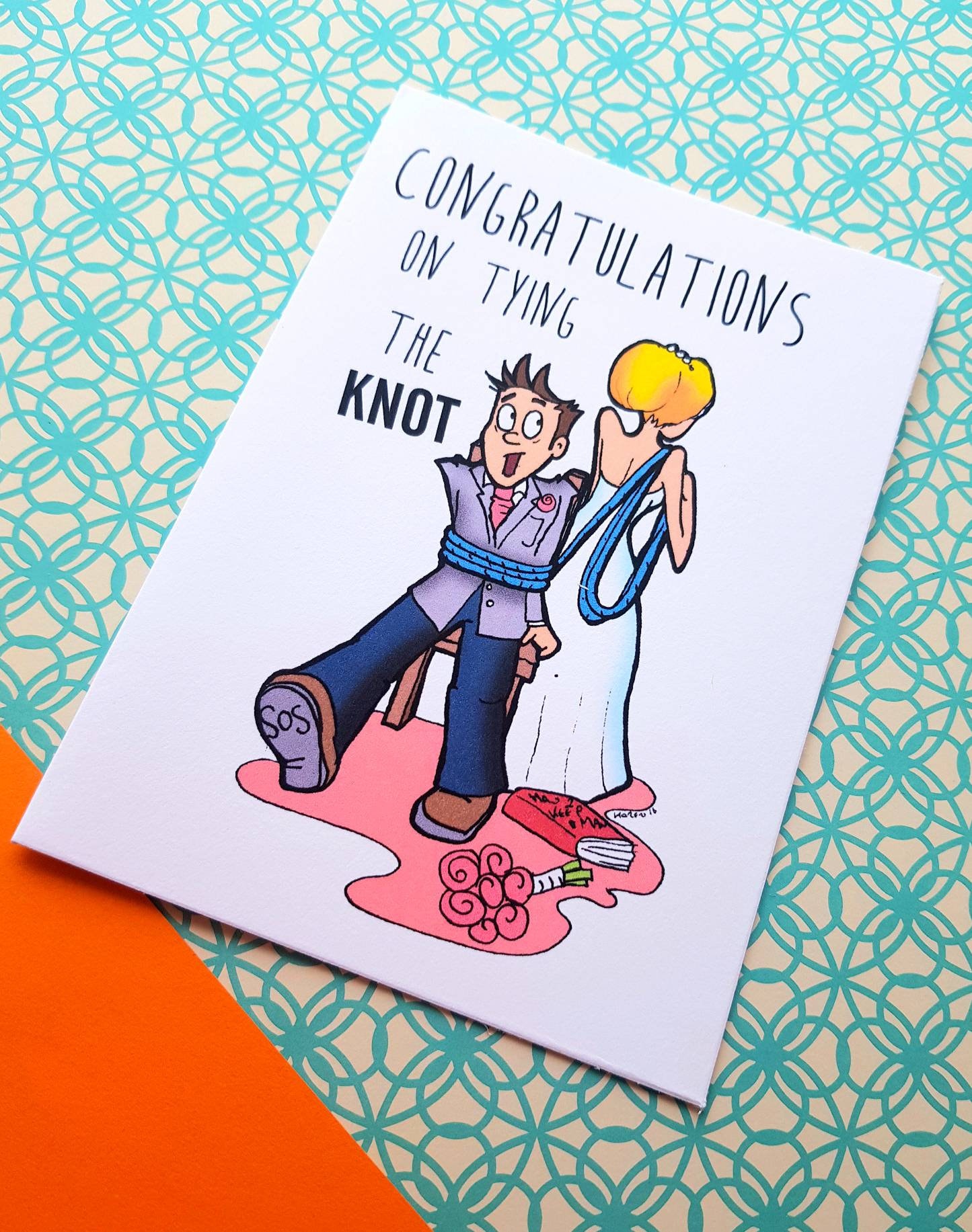 Wedding card funny wedding cardcongratulations cardfun | Etsy