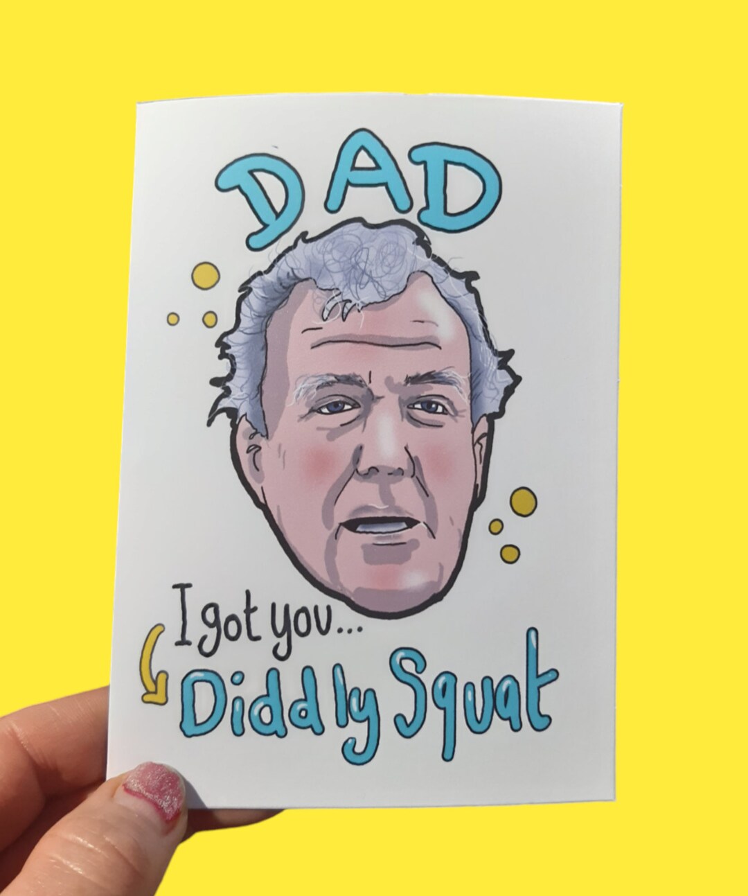 Fathers Day,funny Birthday Card, Jeremy Clarkson, Diddly Squat, Card ...
