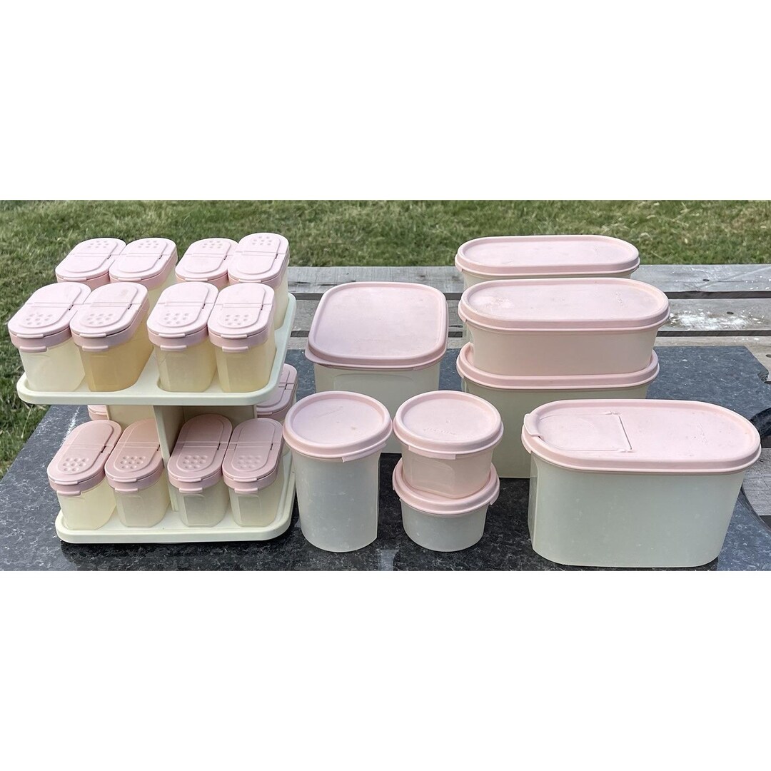 VTG Tupperware Modular Mates Spice Shakers Storage Containers Lot of 25 ...