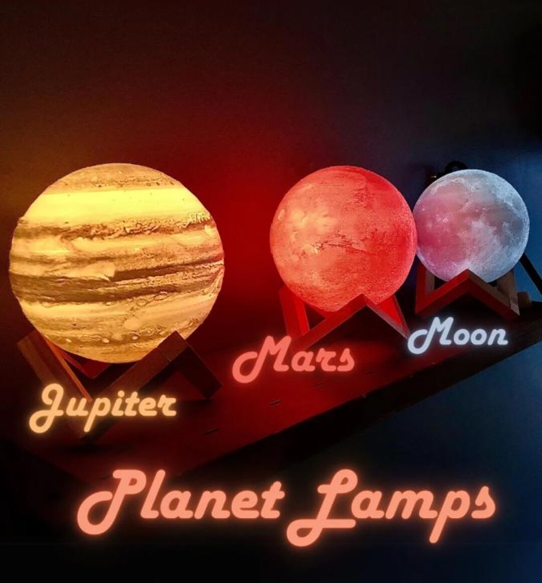 NASA Inspired Planet Lamps - Space Ambiance Lighting - Etsy