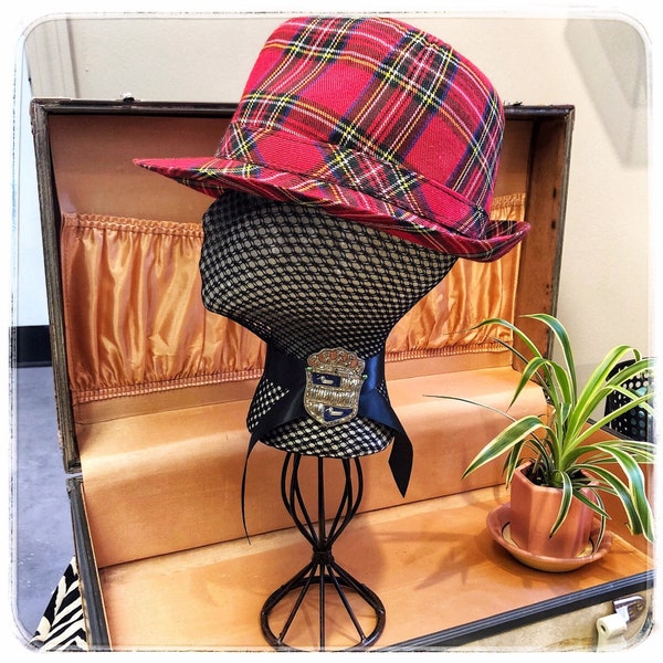 Plaid Fedora - Etsy