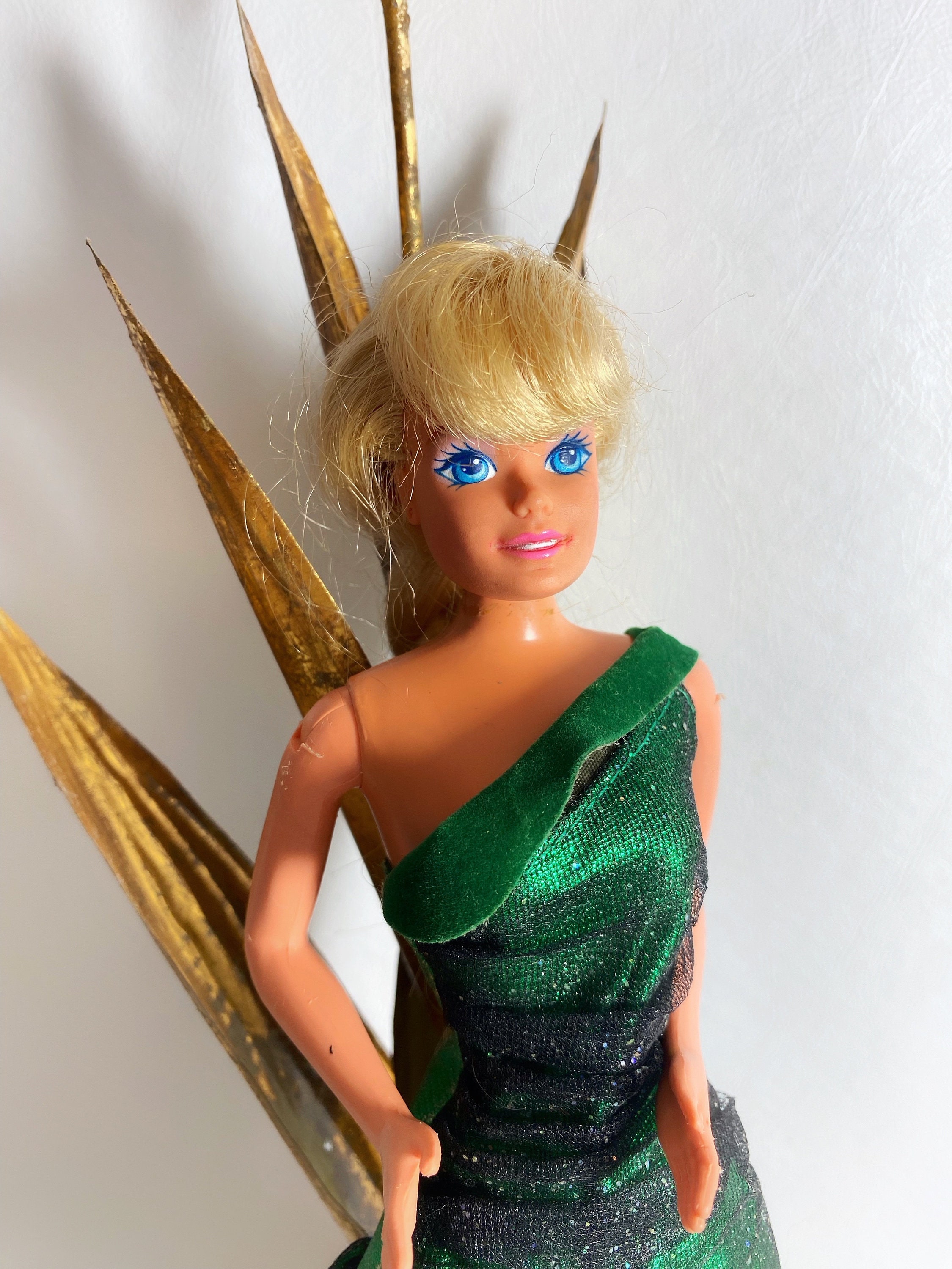 1976 Barbie Blonde Braid & Bangs Mermaid Green Gown, Vintage Fashion ...