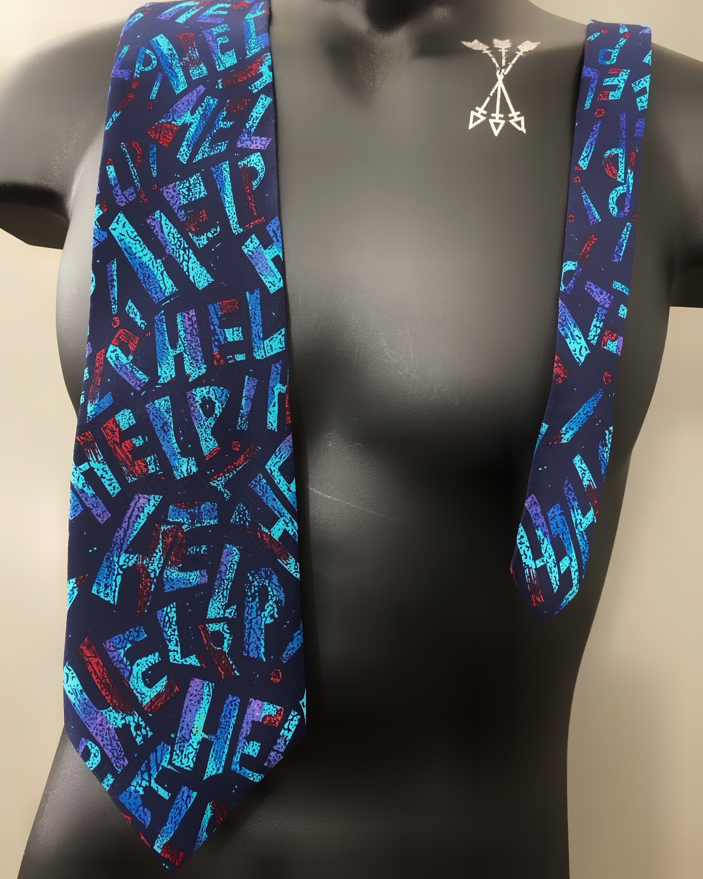1991 Beatles Help Silk Tie, Vintage Music Lover Mens Accessory Guy Gift ...