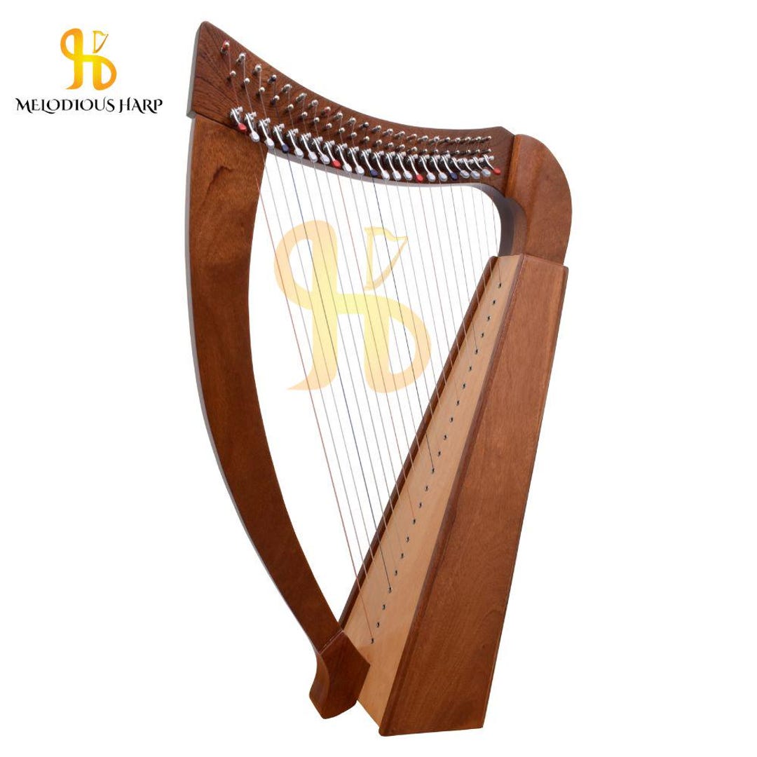 22 String Lever Harp Celtic Music Irish Harp Handcrafted Mahogany Wood ...