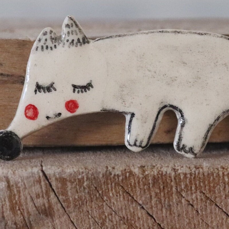 Ceramic Brooch - Etsy