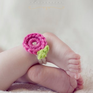 Crochet Baby Barefoot Sandals, Baby Anklets, Hospital Id Bracelet ...