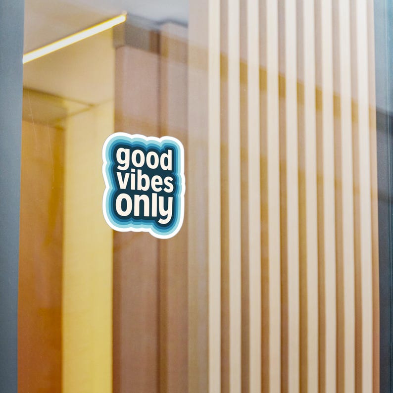 Good Vibes Only Stickers, Positive Energy Stickers, Laptop Decals ...