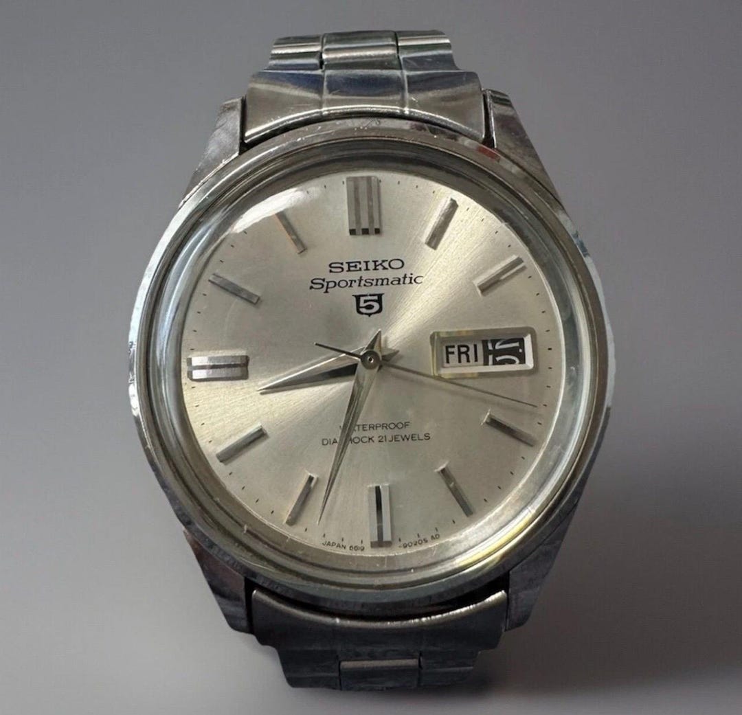Vintage Seiko 5 Sportsmatic Automatic Watch | 1960s Men’s 21 Jewel ...