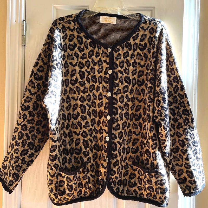 Vintage Cheetah Cardigans - Etsy