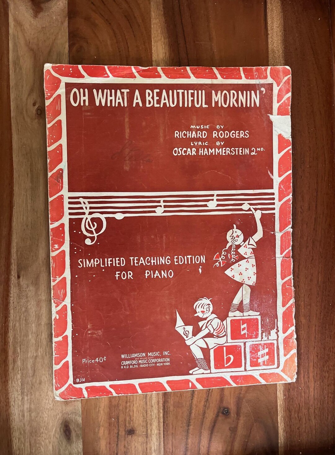 Oh, What a Beautiful Mornin’ (1943) | Vintage Sheet Music | Oklahoma ...