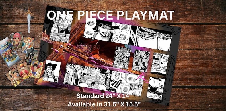 One Piece Playmat for Card Trading Games, Strawhat Pirates Anime, Game ...