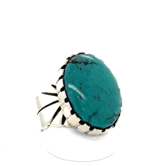 Vintage Sterling Silver and Turquoise M Begay Stateme… - Gem