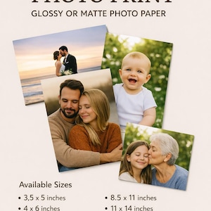 Custom Photo Print: Glossy or Matte Personalized Picture - Etsy