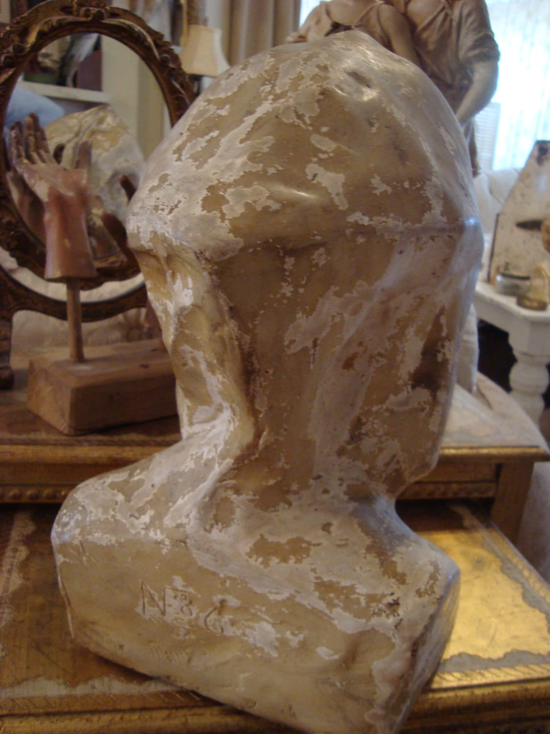 Vintage Shabby Religious Saint Head Bust Chic Religious - Etsy