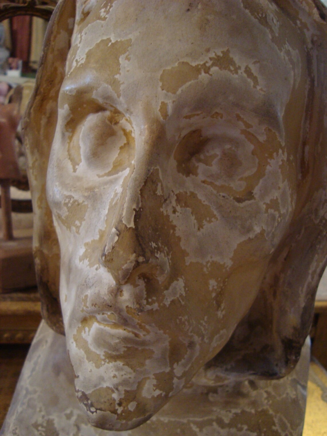 Vintage Shabby Religious Saint Head Bust Chic Religious - Etsy