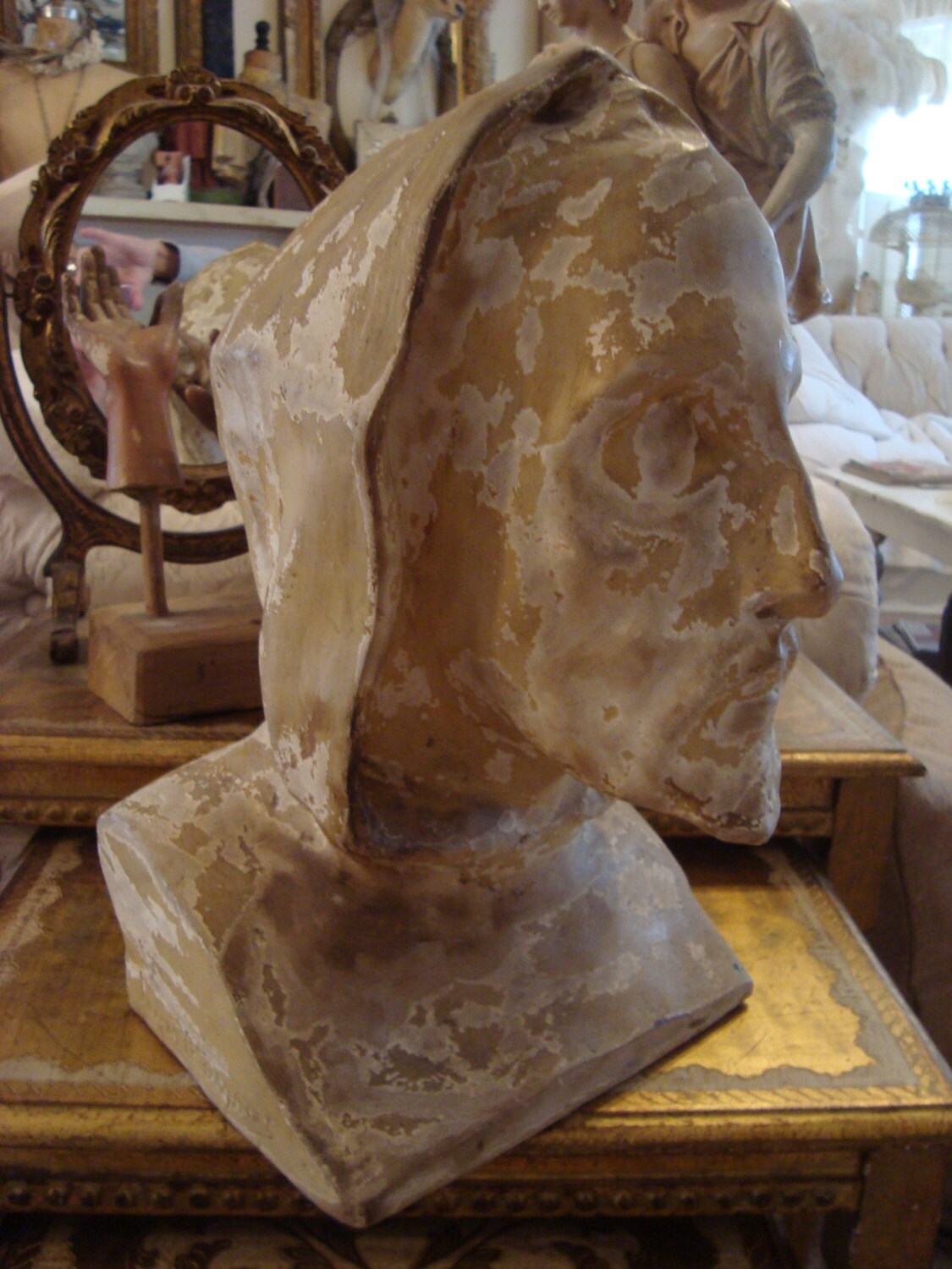 Vintage Shabby Religious Saint Head Bust Chic Religious - Etsy