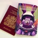 Personalised Space Astronaut Passport Holder, Child's Passport Cover ...