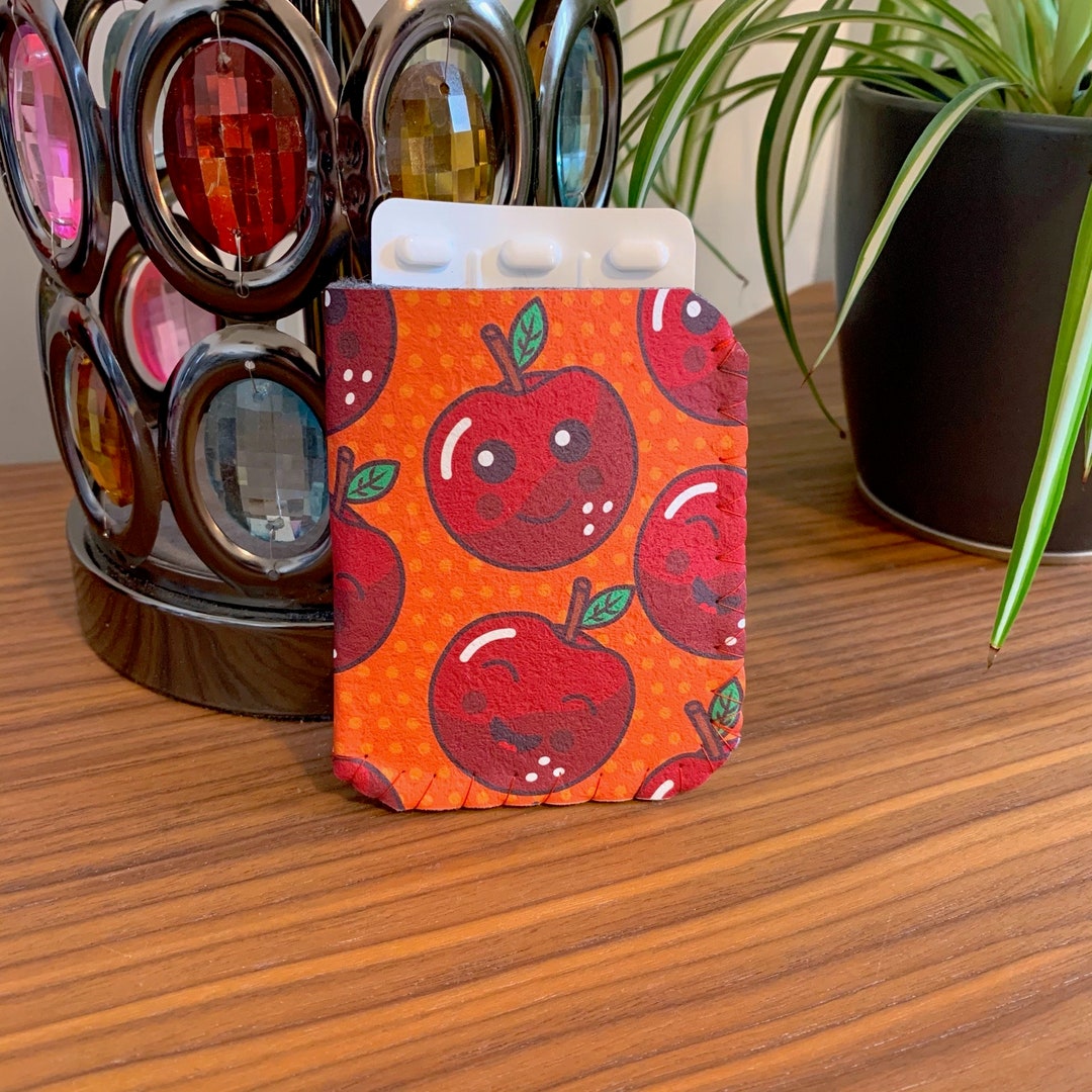 Smiley Apple Birth Control Sleeve, Mini Birth Control Pill Case ...