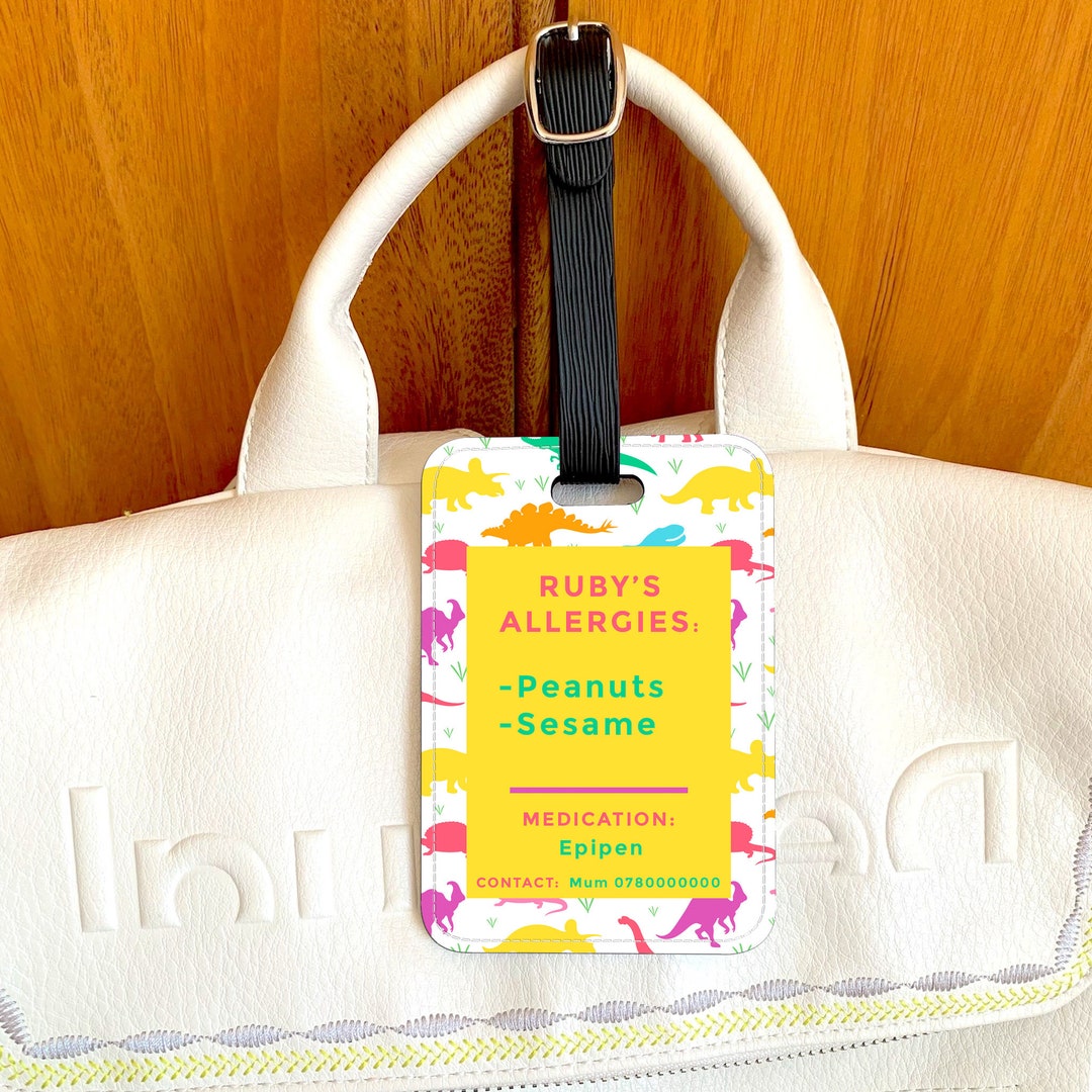 Personalised Food Allergy Tag / Food Allergy Label / Allergy Alert ...