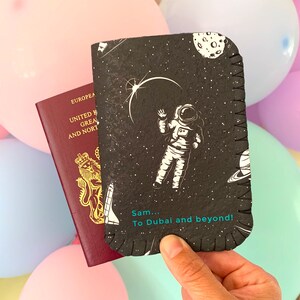 Personalised Space Astronaut Passport Holder: Handmade Felt Cover - Etsy