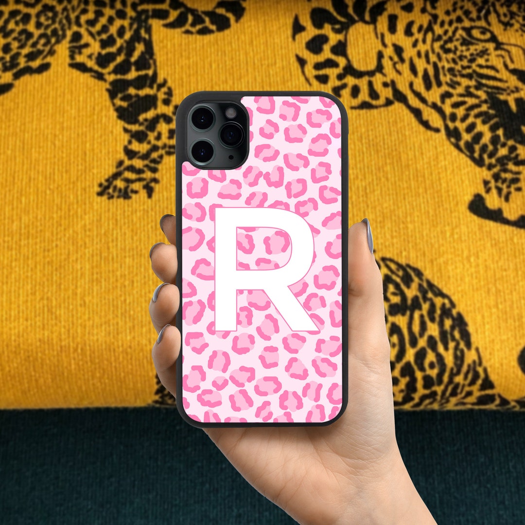 Bold Pink Cheetah Animal Print iPhone Case,initial Pink and White ...