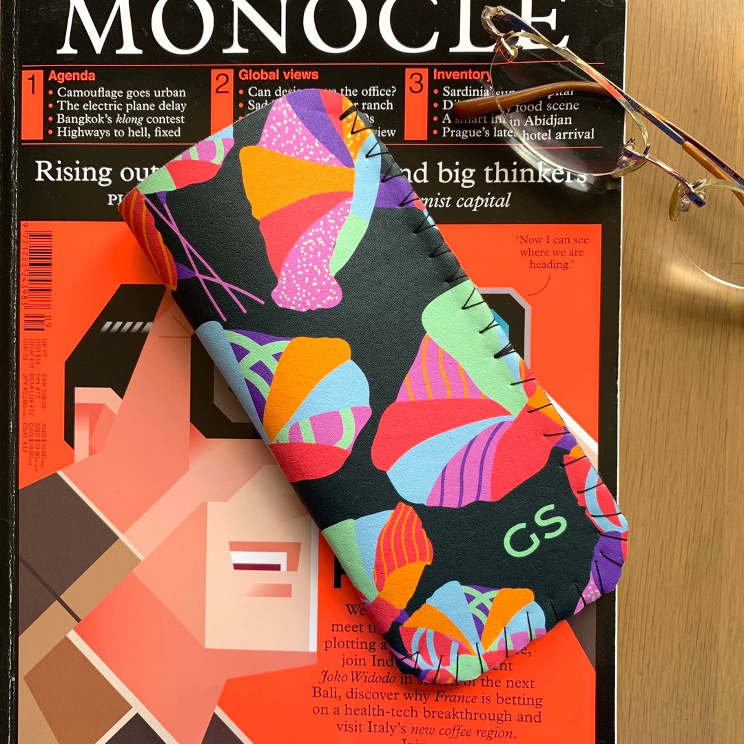 Personalised Glasses Case, Maximalist Print Glasses Case Personalised ...