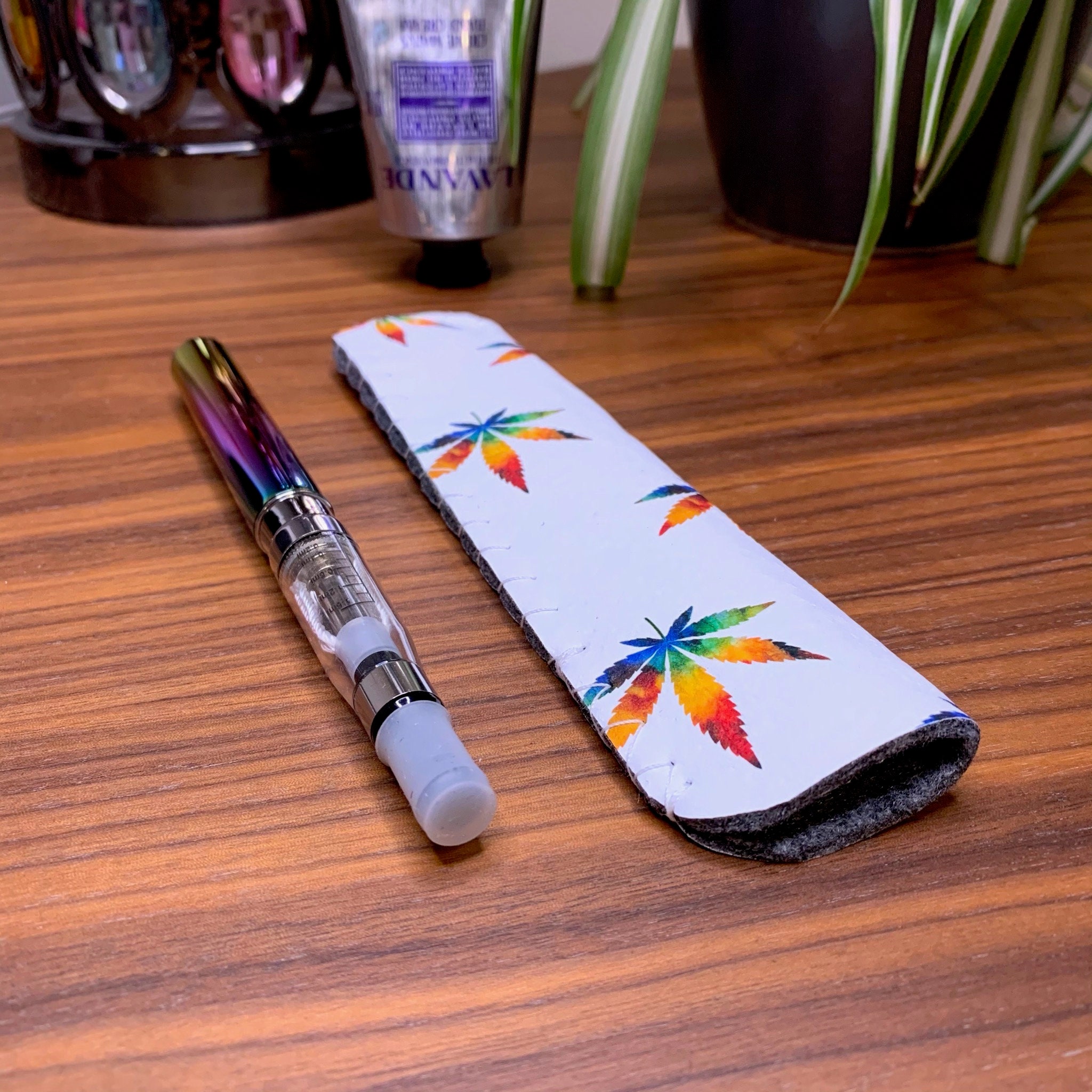 Rainbow Marijuana Leaf E-cig Case E-cig Holder VAPE Pen - Etsy