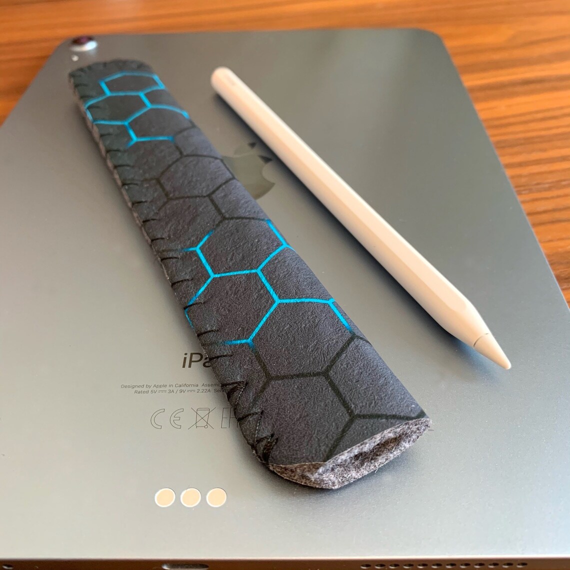 Blue Honeycomb Ipad Pencil Case Apple Pencil 2 Case Ipad - Etsy