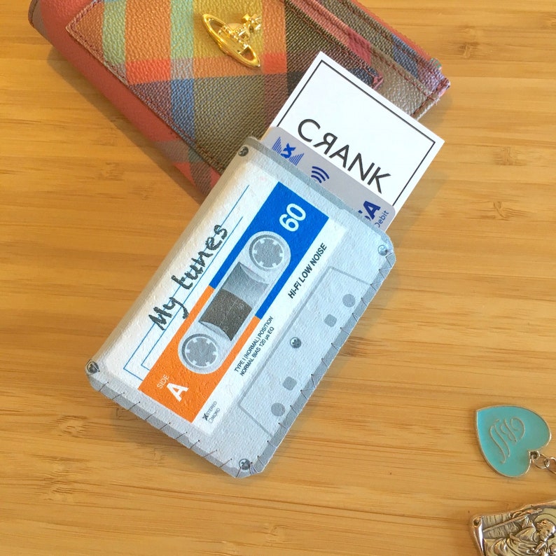 Personalised Mix Tape Cassette Business Card Holder Oyster | Etsy