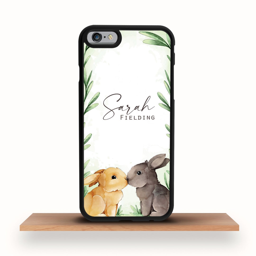 Bunny Rabbits iPhone Case / Kissing Rabbits / Bunny iPhone 14 - Etsy Polska