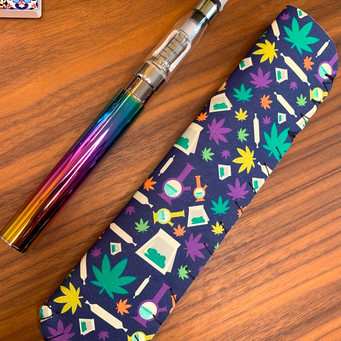 Cannabis Weed Leaf VAPE Pen Holder Vape Pen Case Vape | Etsy