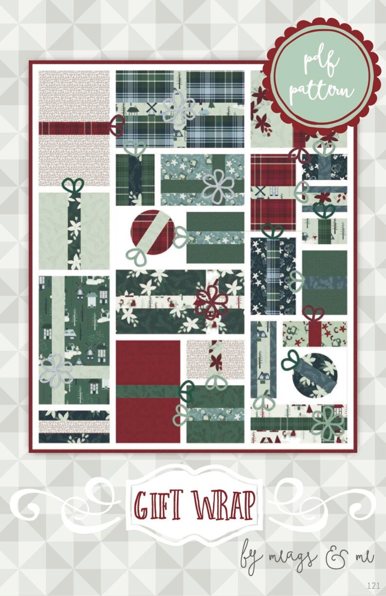 Instant Download: Gift Wrap Quilt Pattern. Yuletide (Download Now) - Etsy