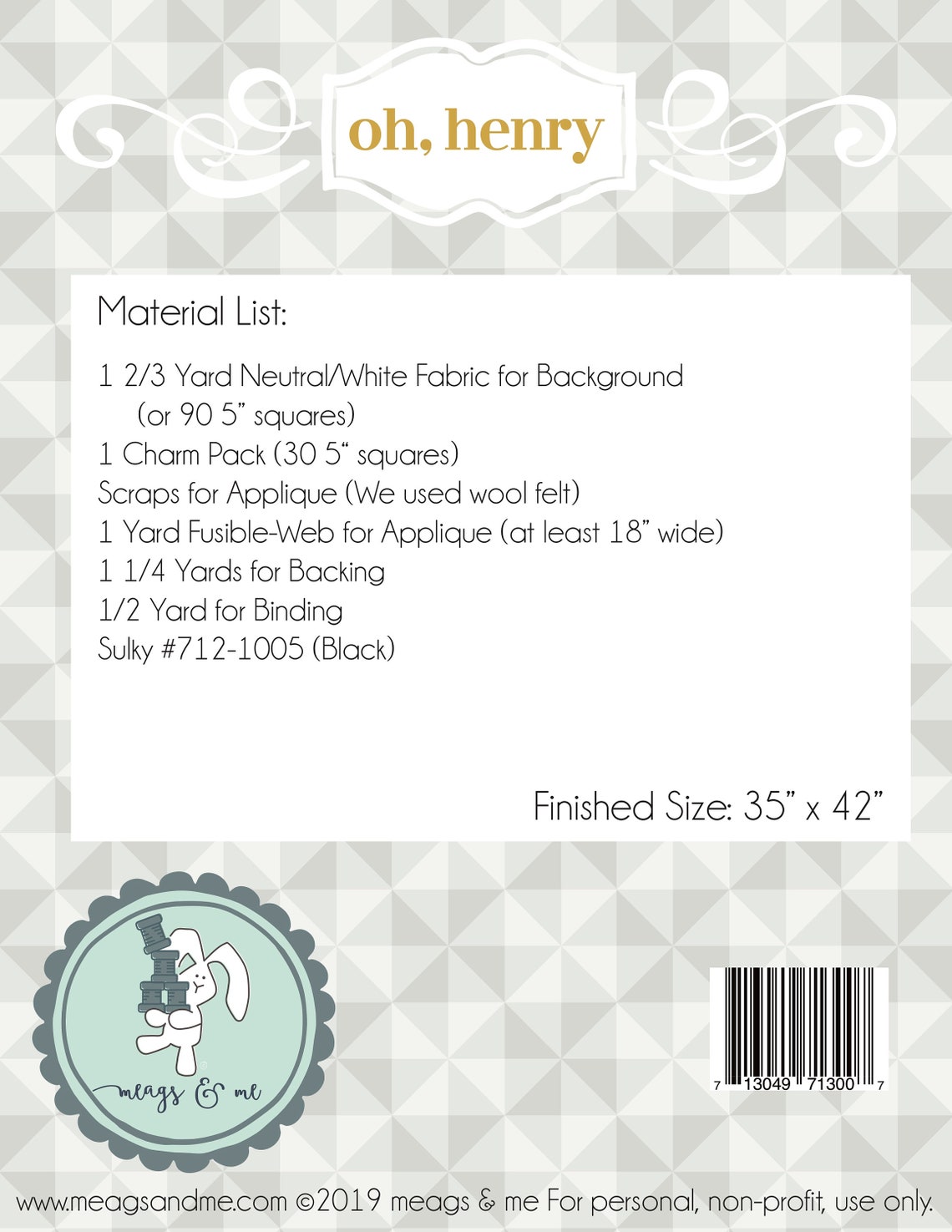 Instant Download: Oh, Henry!- an Appliqué and Pinwheel Quilt Pattern ...