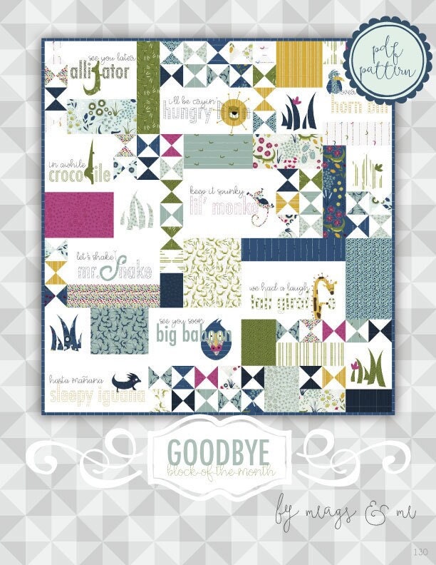 Instant Download: Goodbye Block of the Month 9-month Project - Etsy