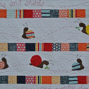 Instant Download: Snips & Snails- A PDF Quilt Pattern. Applique ...