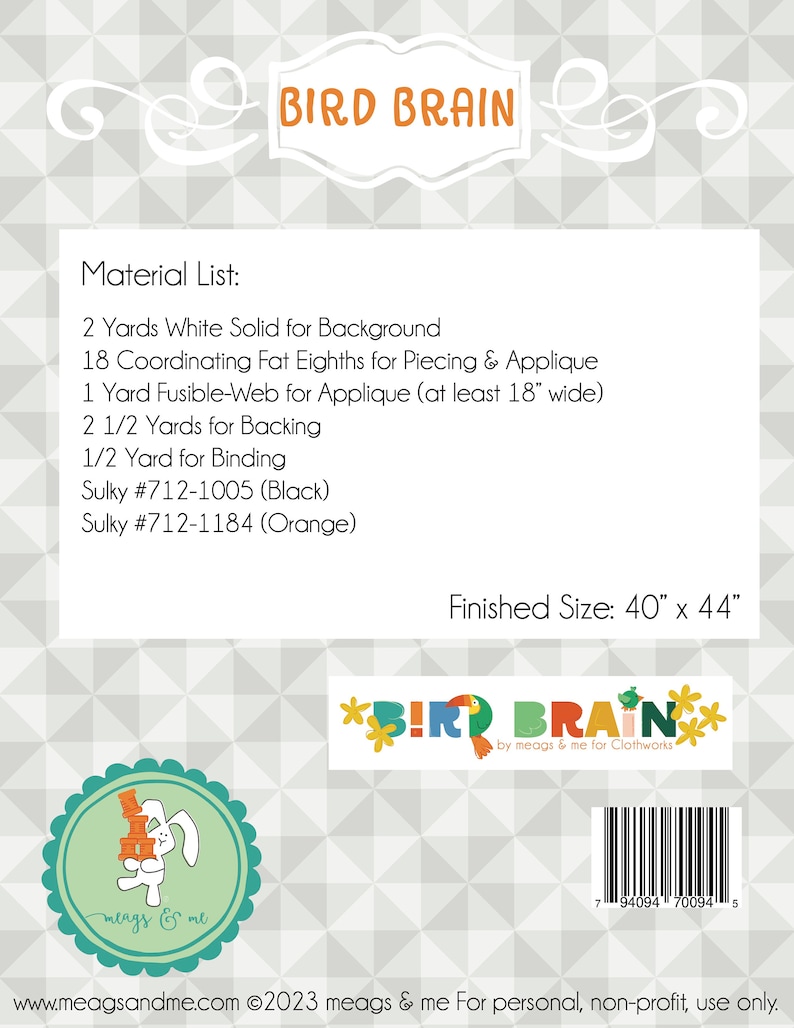Instant Download: Bird Brain - Etsy