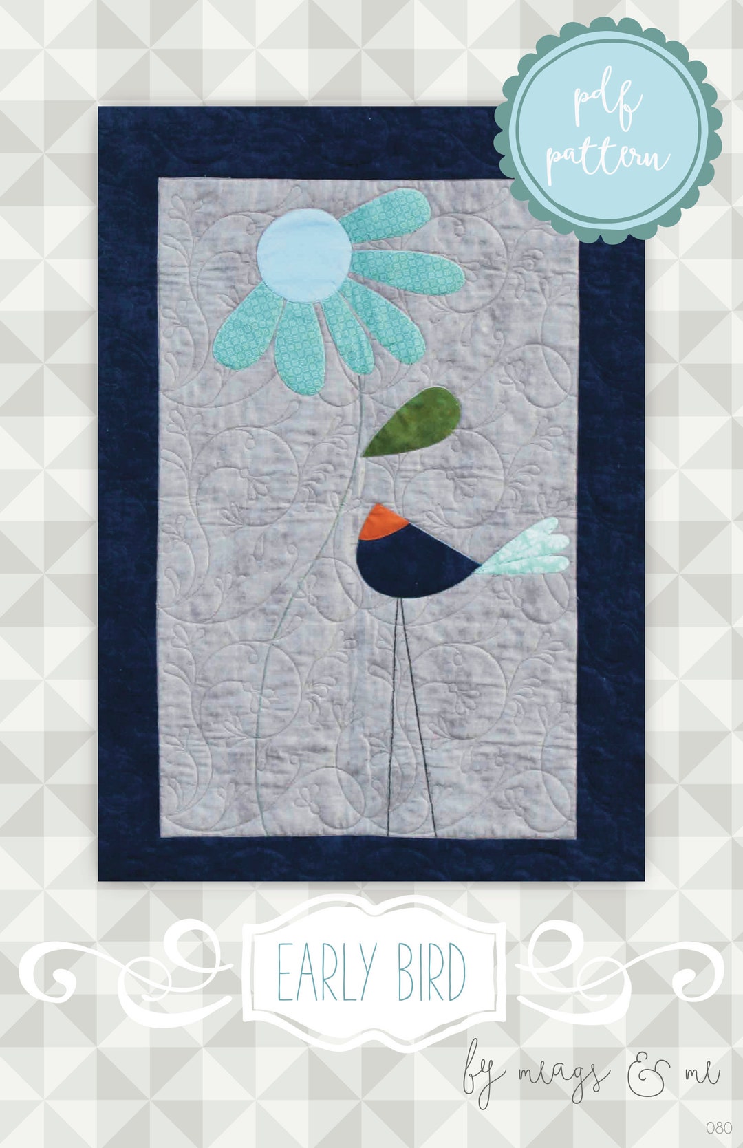 Instant Download- Wall Hanging Quilt Pattern. Early Bird. Bird and ...
