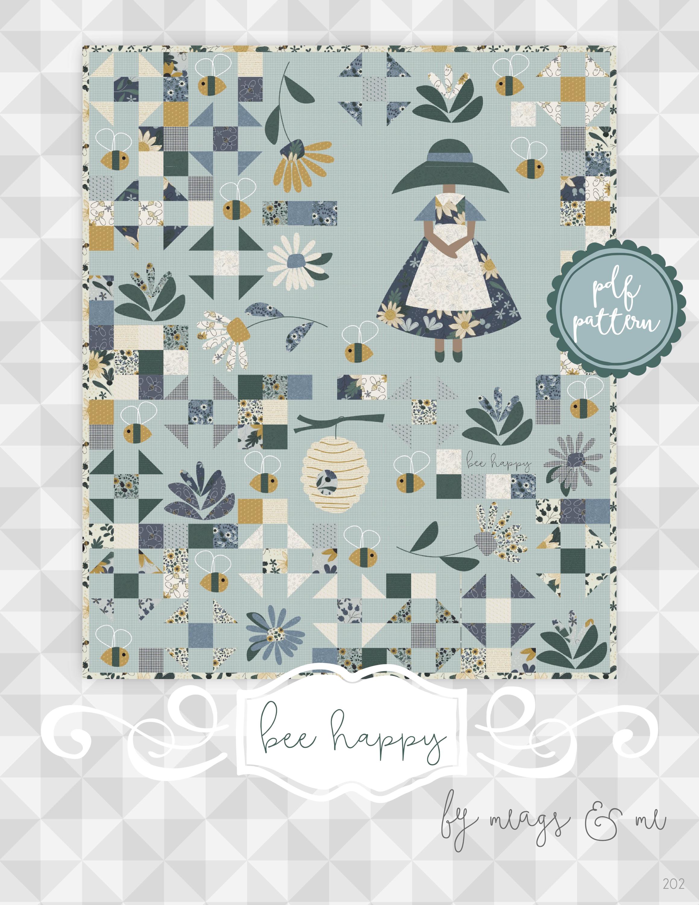 Instant Download: Bee Happy - Etsy