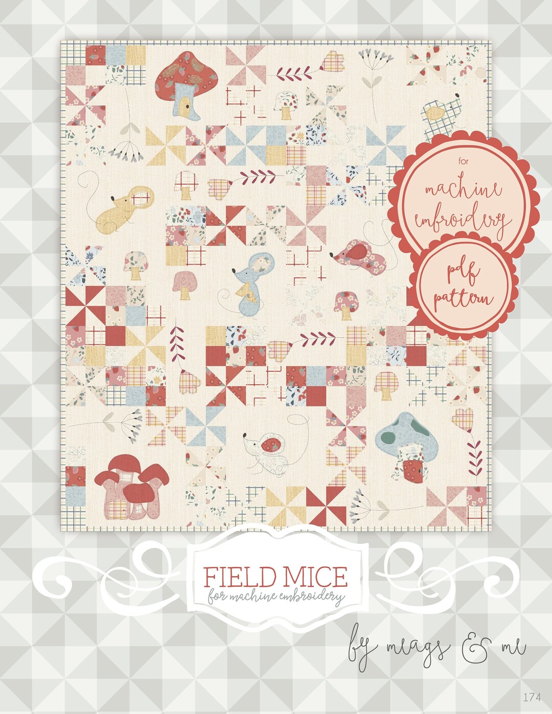 Instant Download: Field Mice for Machine Embroidery - Etsy
