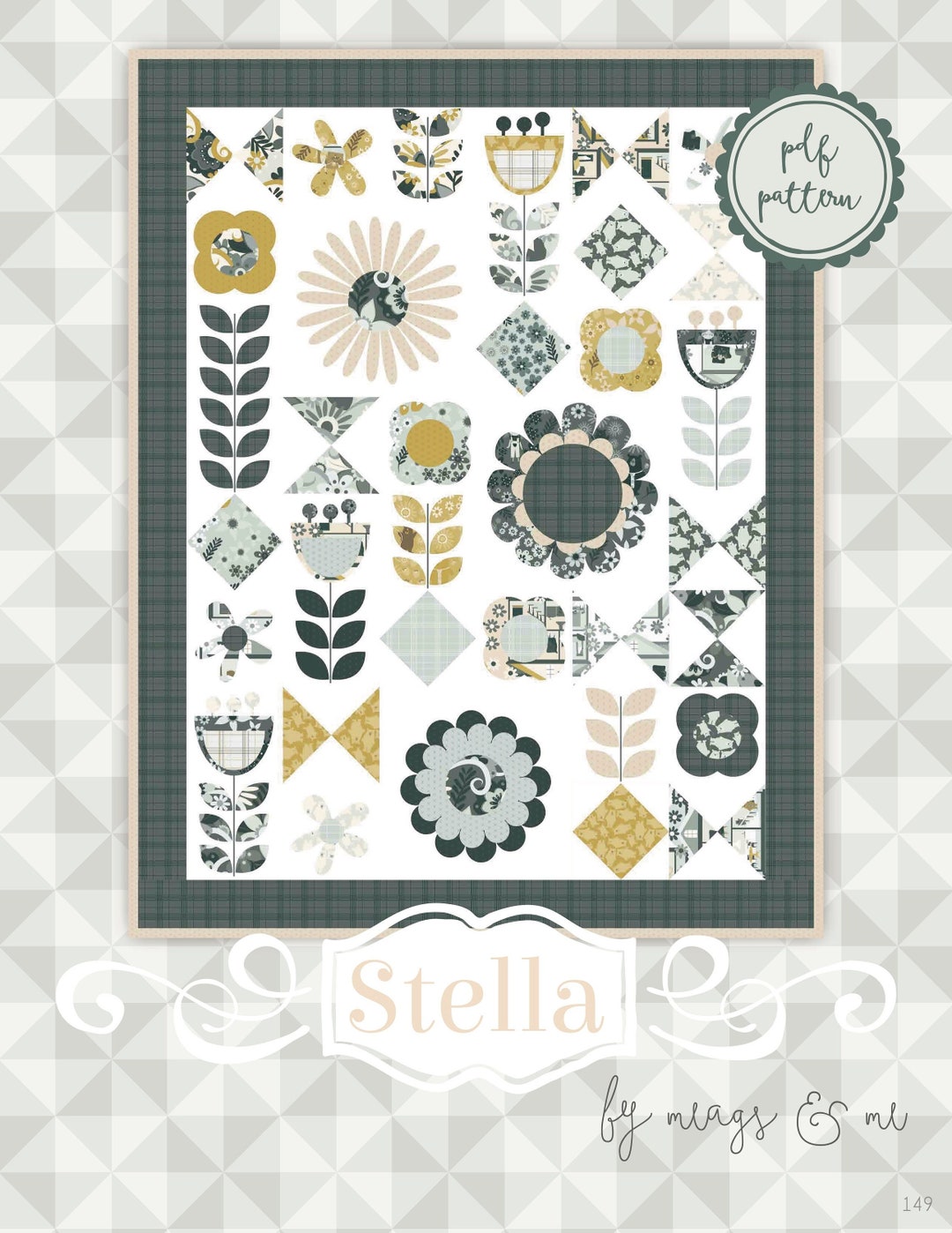 Instant Download: Stella. an Applique and Embroidery Quilt Pattern - Etsy