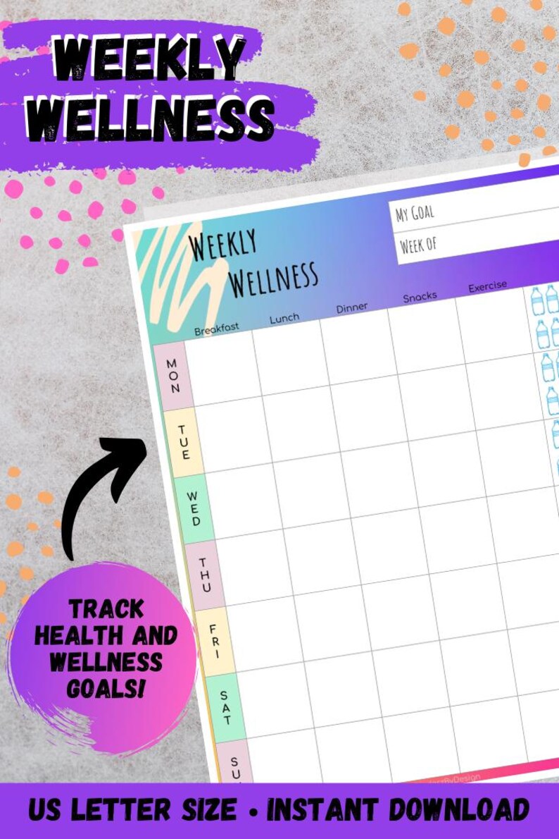 Printable Lifestyle Planner – Daily, Weekly, Monthly | Undated ...