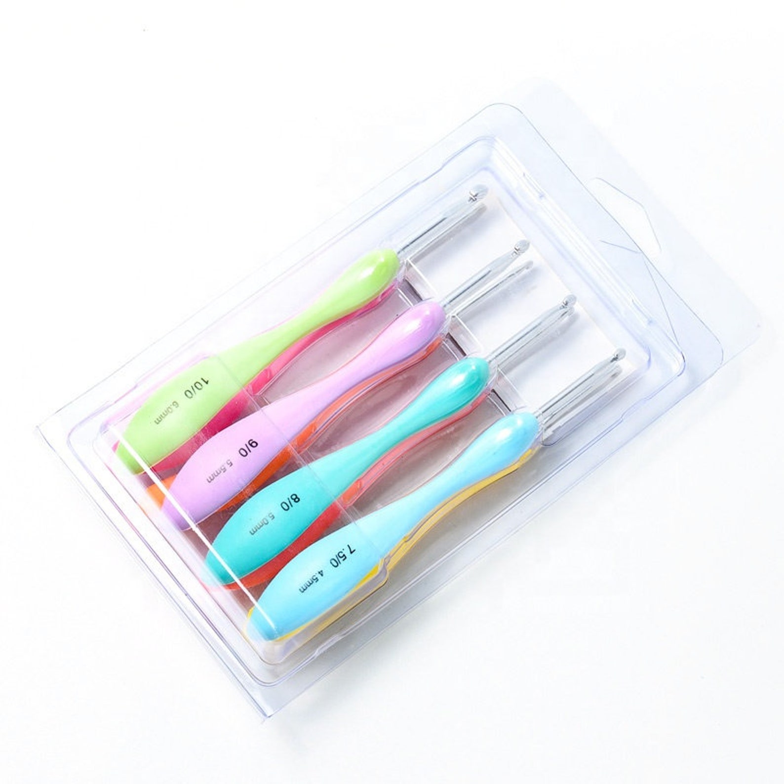 Curved Crochet Hook Set – Includes 8 Hook Sizes, Ergonomic Crochet ...