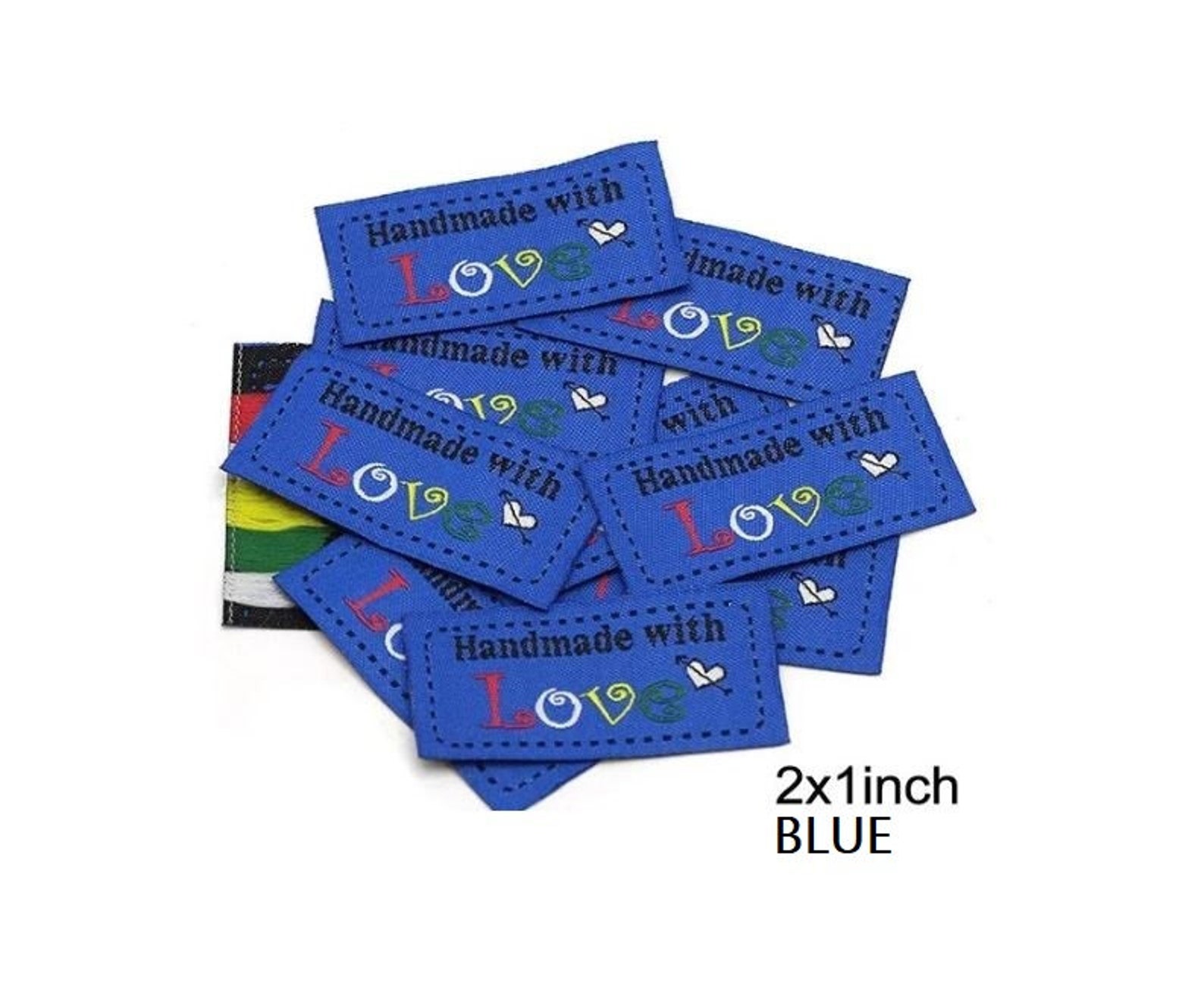 Handmade With Love Label (10 Pack) Cloth Tag, Label for Crochet Gifts ...