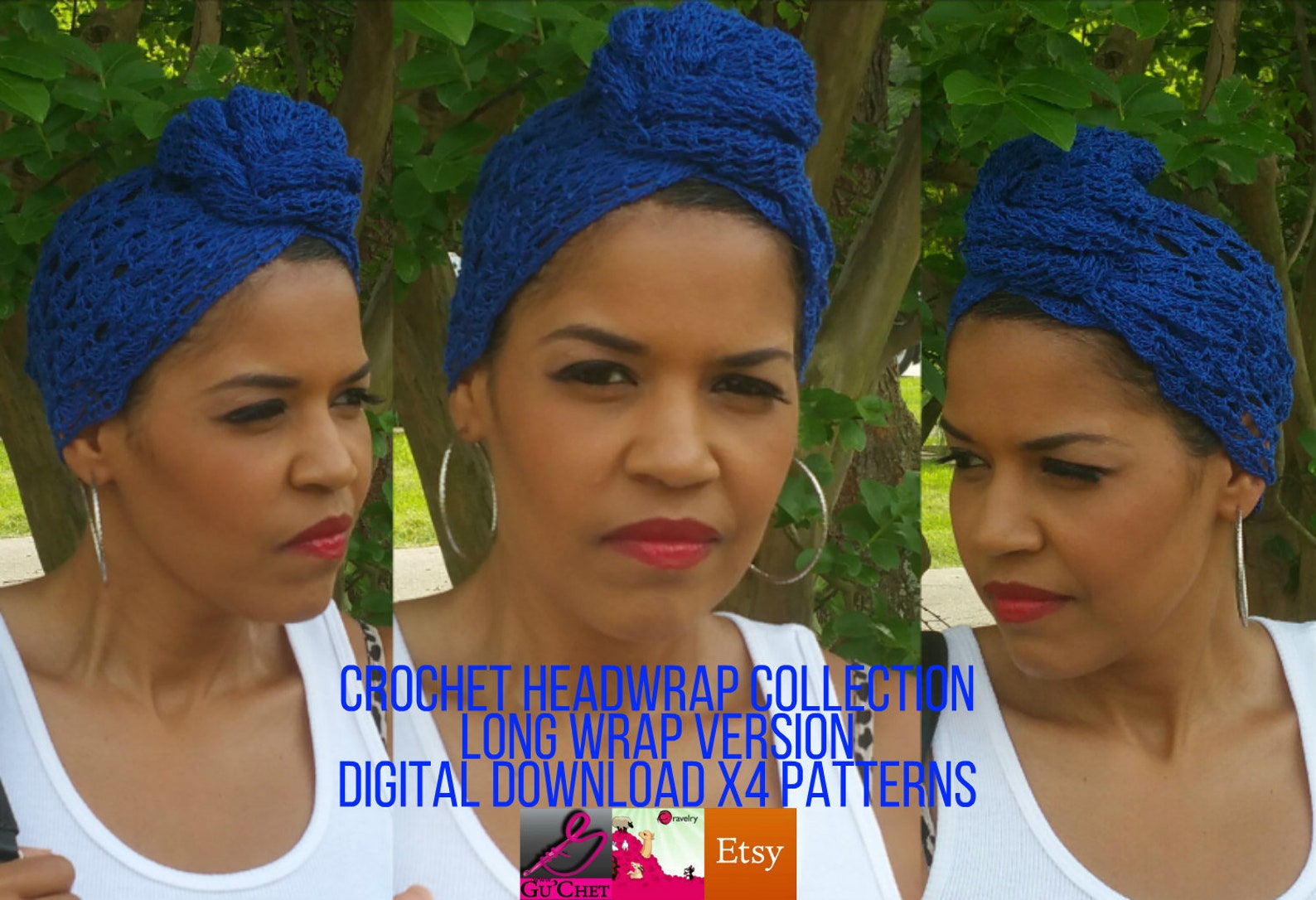 Crochet Hair Wrap Pattern Collection PDF Crochet Pattern - Etsy