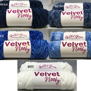 Yarn Gift Set- FREE SHIPPING, Blue Velvet, Yarn Gift, Yarn for ...