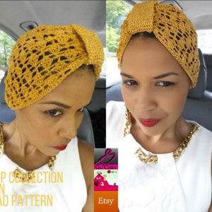 Crochet Hair Wrap Pattern Collection - PDF Crochet Pattern Crochet ...